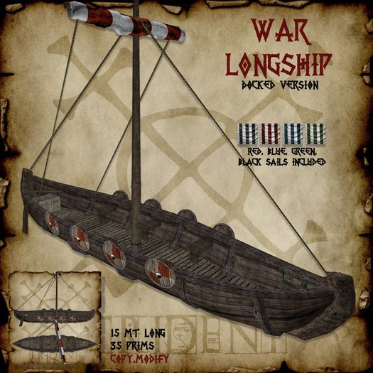 Second Life Marketplace - Longship [War] [Docks]